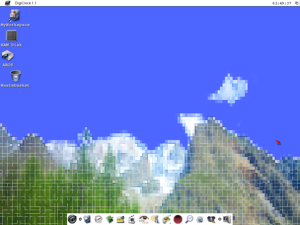 AmigaOS Aros clone on Icaros Desktop version 2.2.5