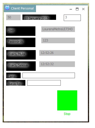 BILING WARNET RAD STUDIO