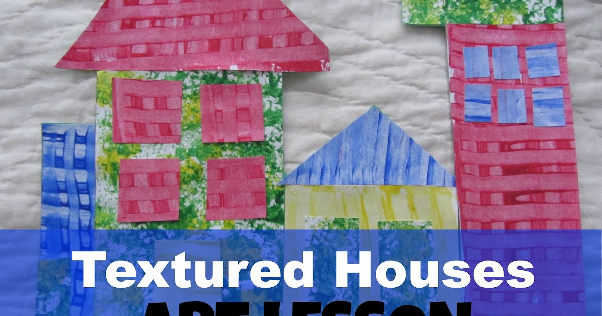 The Unlikely Homeschool: Art Lesson: Textured Houses