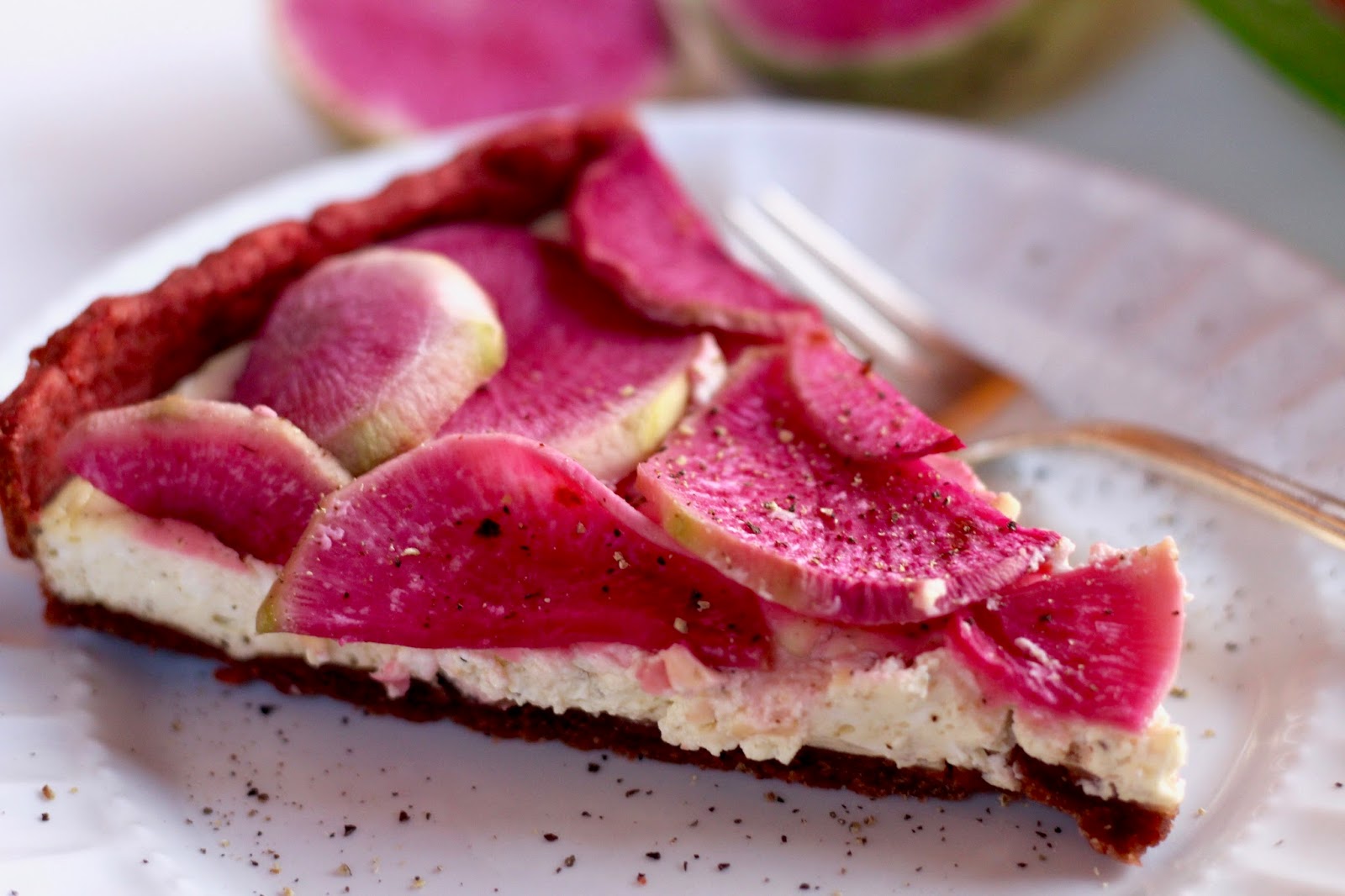 Watermelon Radish Pepper Cream Tart – Diary of a Mad Hausfrau