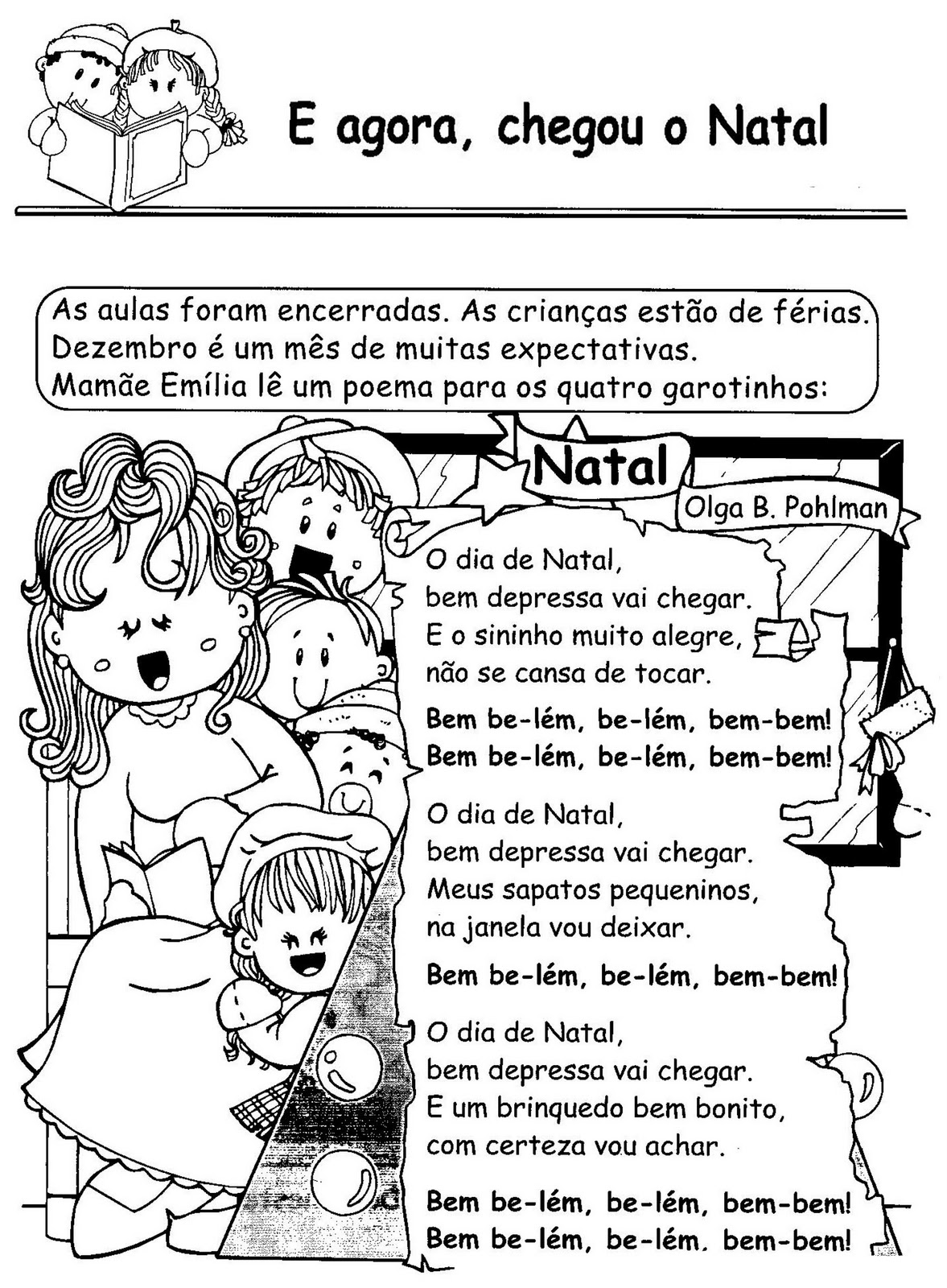 Texto Natalino Com Interpretação 2 Ano - LIBRAIN