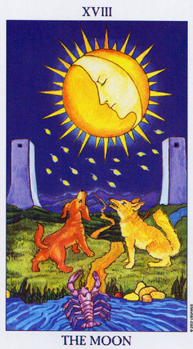 Oráculos Europeos: Tarot de Rider Waite: 18. La Luna