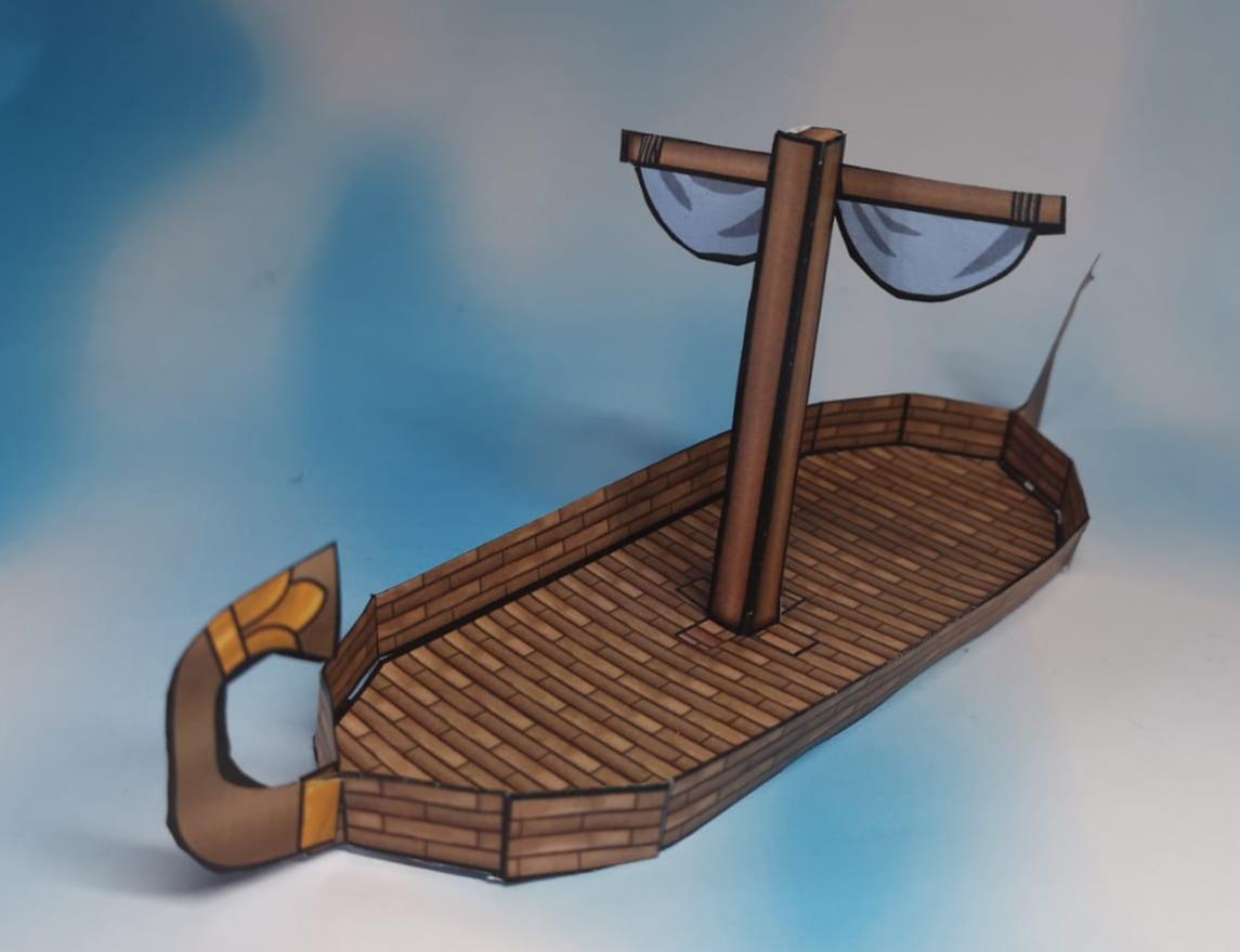 il wargamer solitario: Papercraft ancient egyptian ship