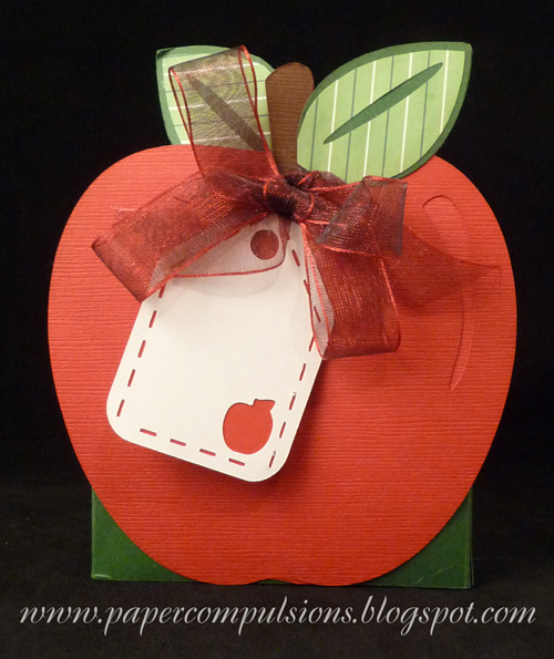 Paper Compulsions: Apple gift box and card