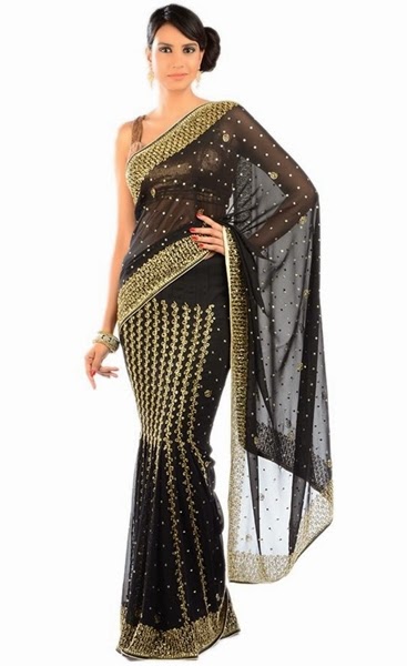Saree - Fishtail / Fish-Cut / Fish Bottom Saree 2015-2016 - Pakistani ...