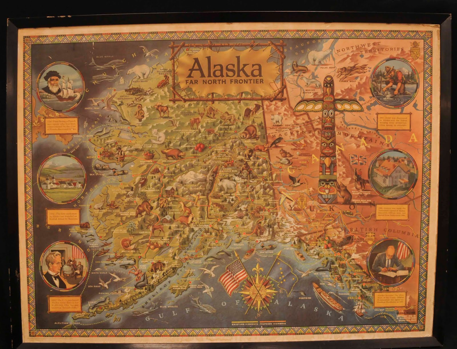 MCC Connections Blog, Kidron, Ohio: SOLD $57.00 #333 Map of Alaska 49th ...