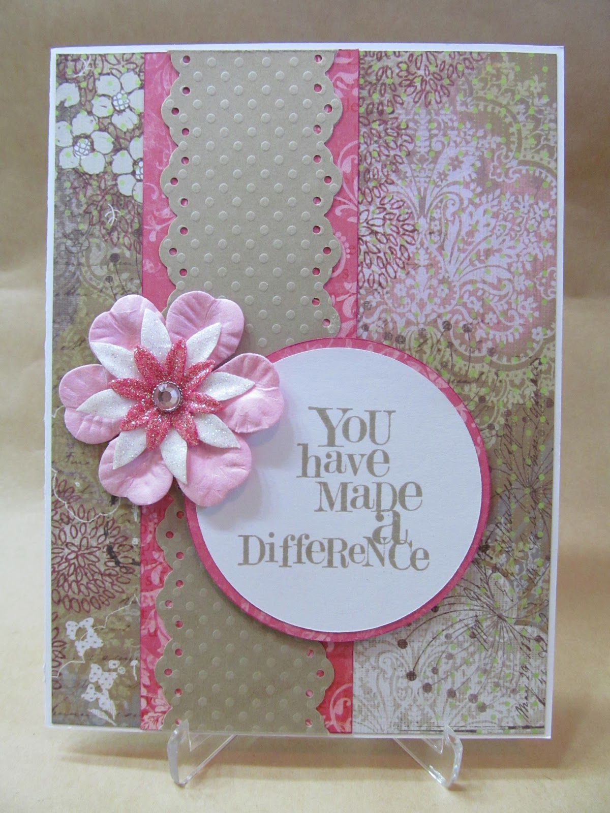 Savvy Handmade Cards: Made a Difference Card
