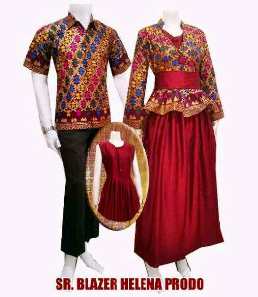 Baju Sarimbit Gamis Batik Model Setelan Rok Blouse - Baju Batik Modern ...