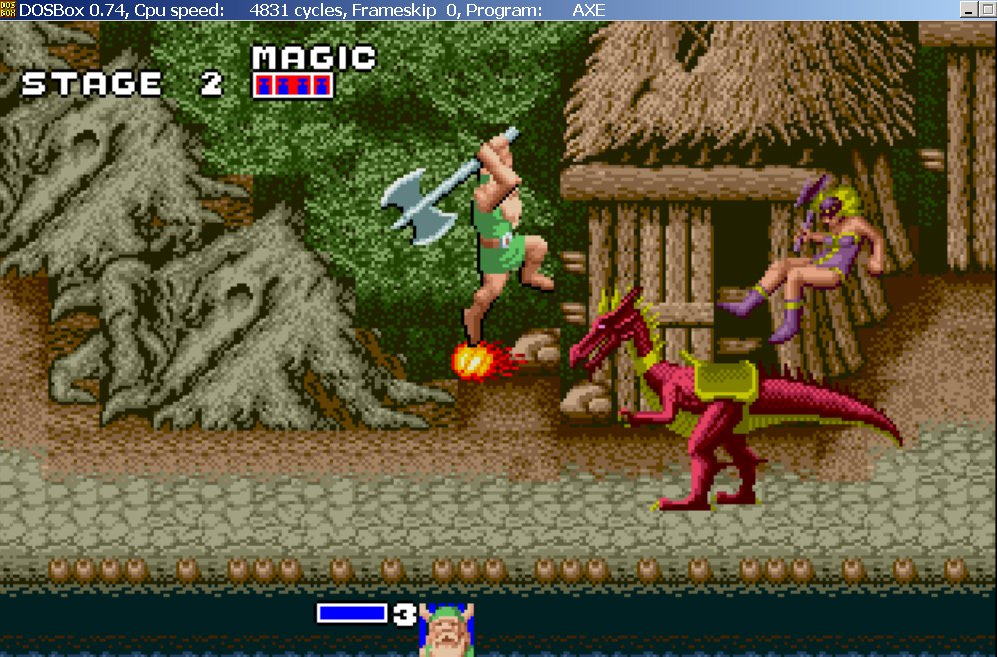 The Best Games Ever: Golden Axe - Stage 2 Rideable Dragon Screenshot