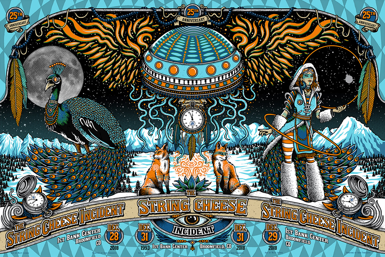 INSIDE THE ROCK POSTER FRAME BLOG: Matt Leunig String Cheese Incident ...