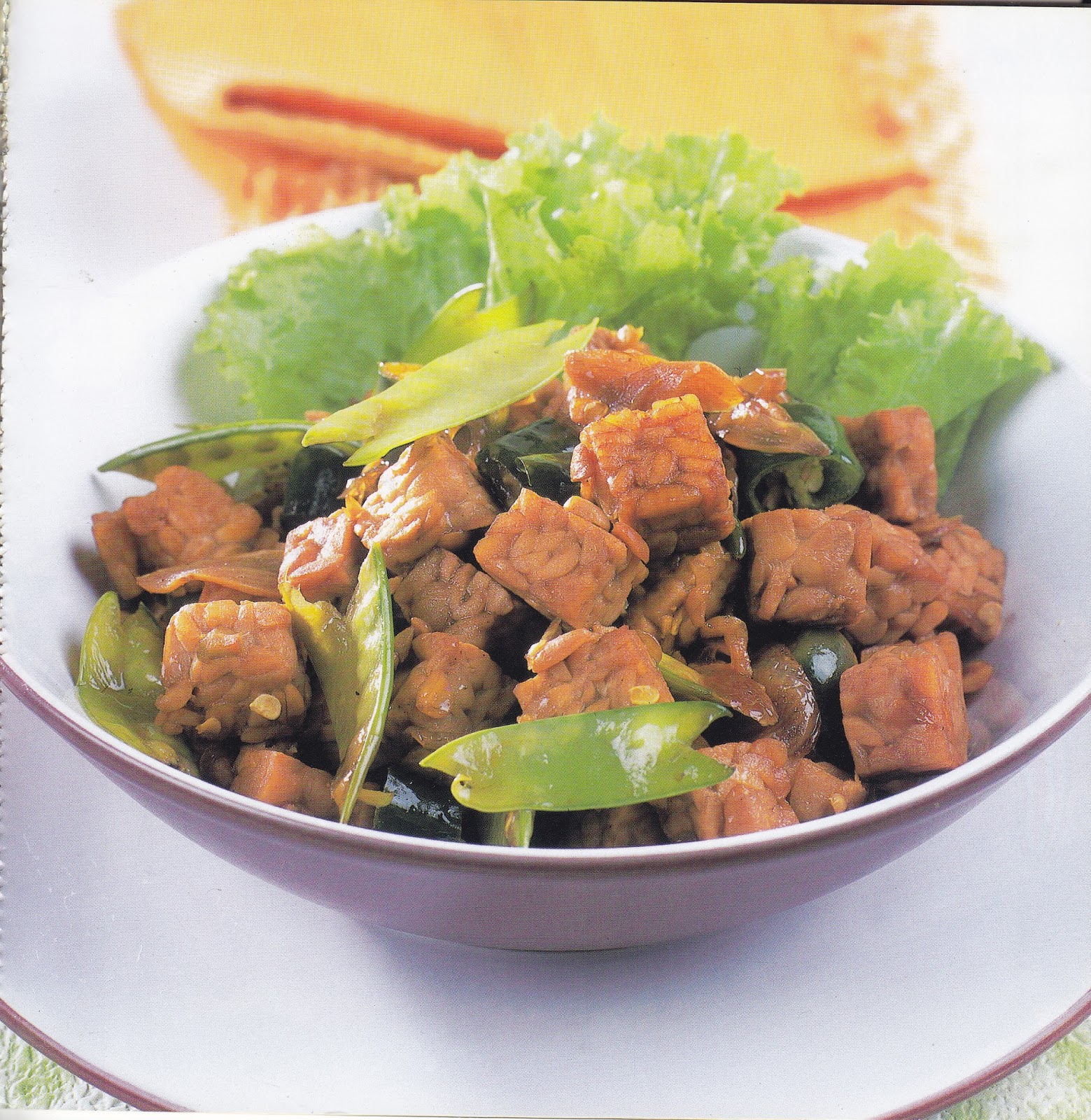 Cara Membuat Tumpeng: TEMPE MASAK CABAI HIJAU