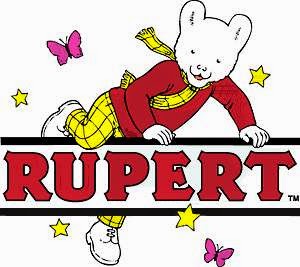 Whitch Craft: Rupert the Bear 75th Birthday card for my Dad