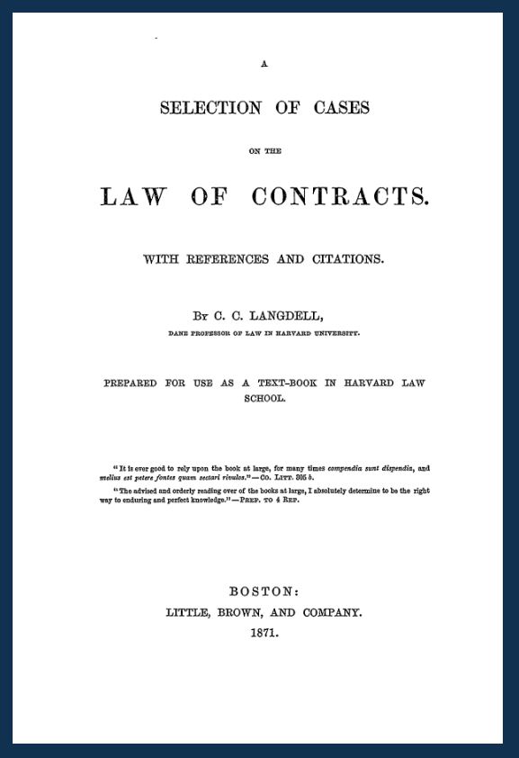 Gallagher Blogs: Christopher Columbus . . . Langdell!