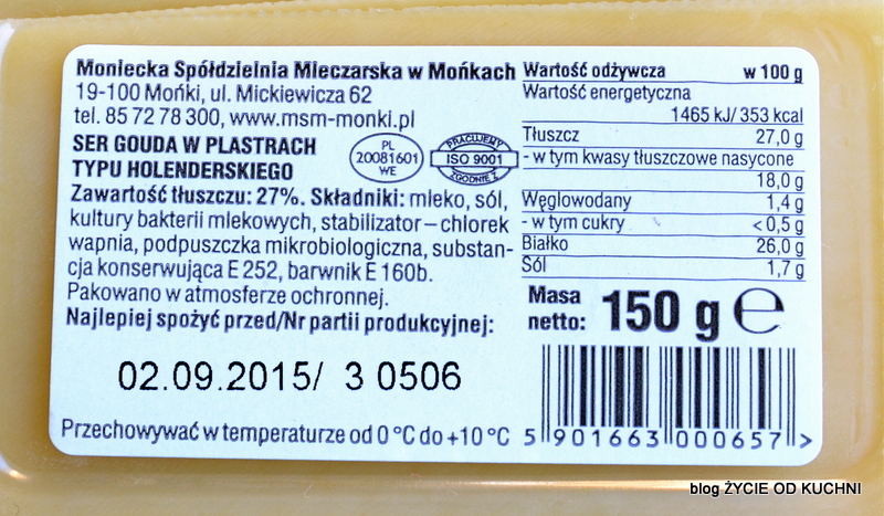 ŻYCIE OD KUCHNI: SERY MSM MOŃKI TEST KONSUMENCKI