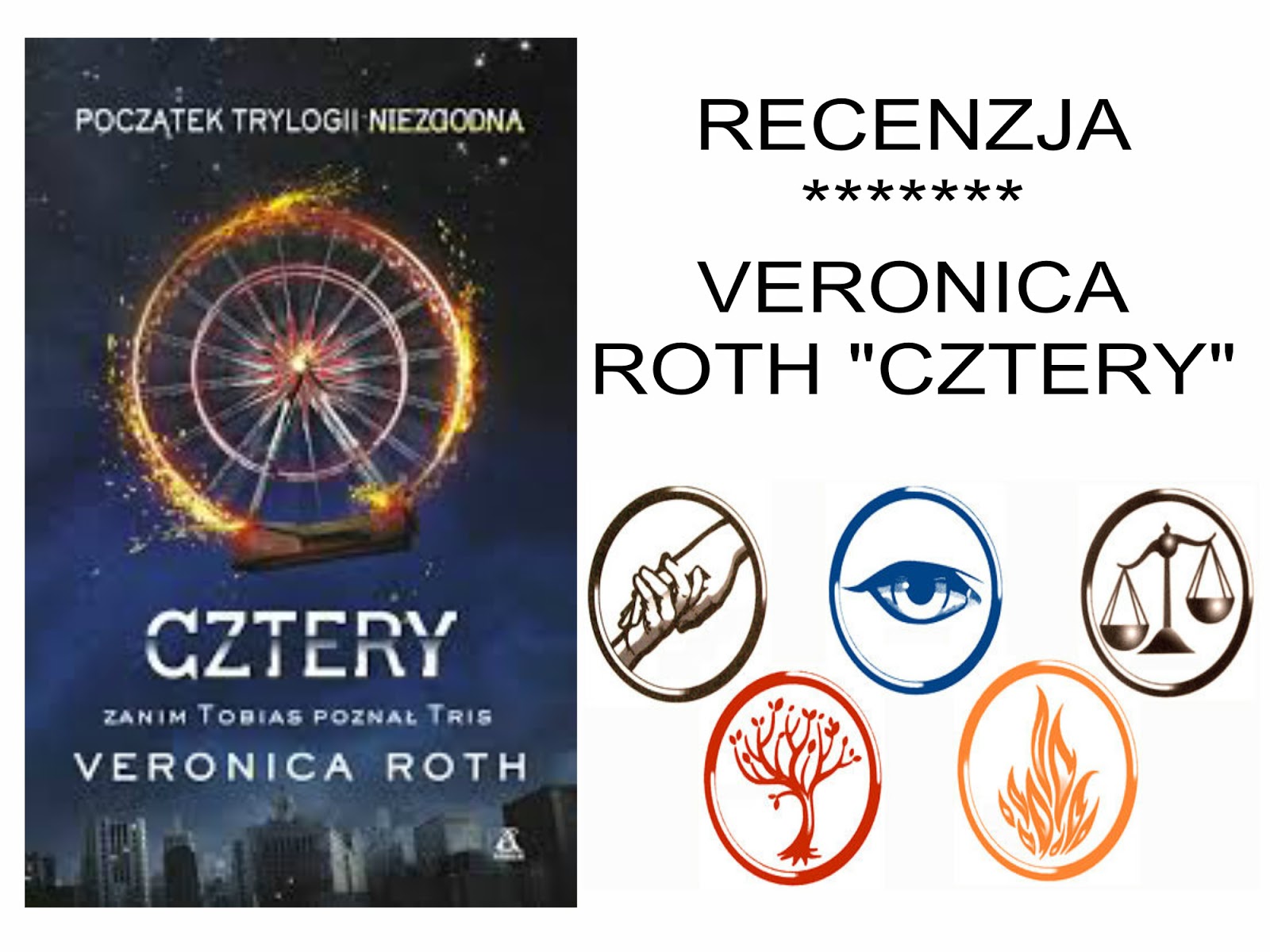 BookCrazyObsession: Veronica Roth "Cztery" ~ Recenzja ♥