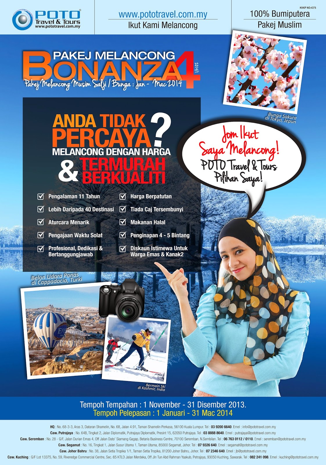 POTO Travel & Tours: PROMOSI BONANZA 4 2014 POTO