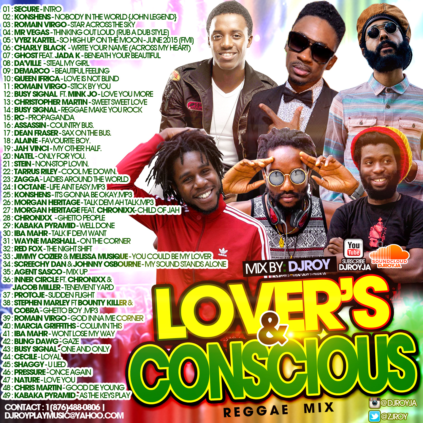 DJ ROY - LOVERS & CONSCIOUS 2015 | REGGAETAPESHOP