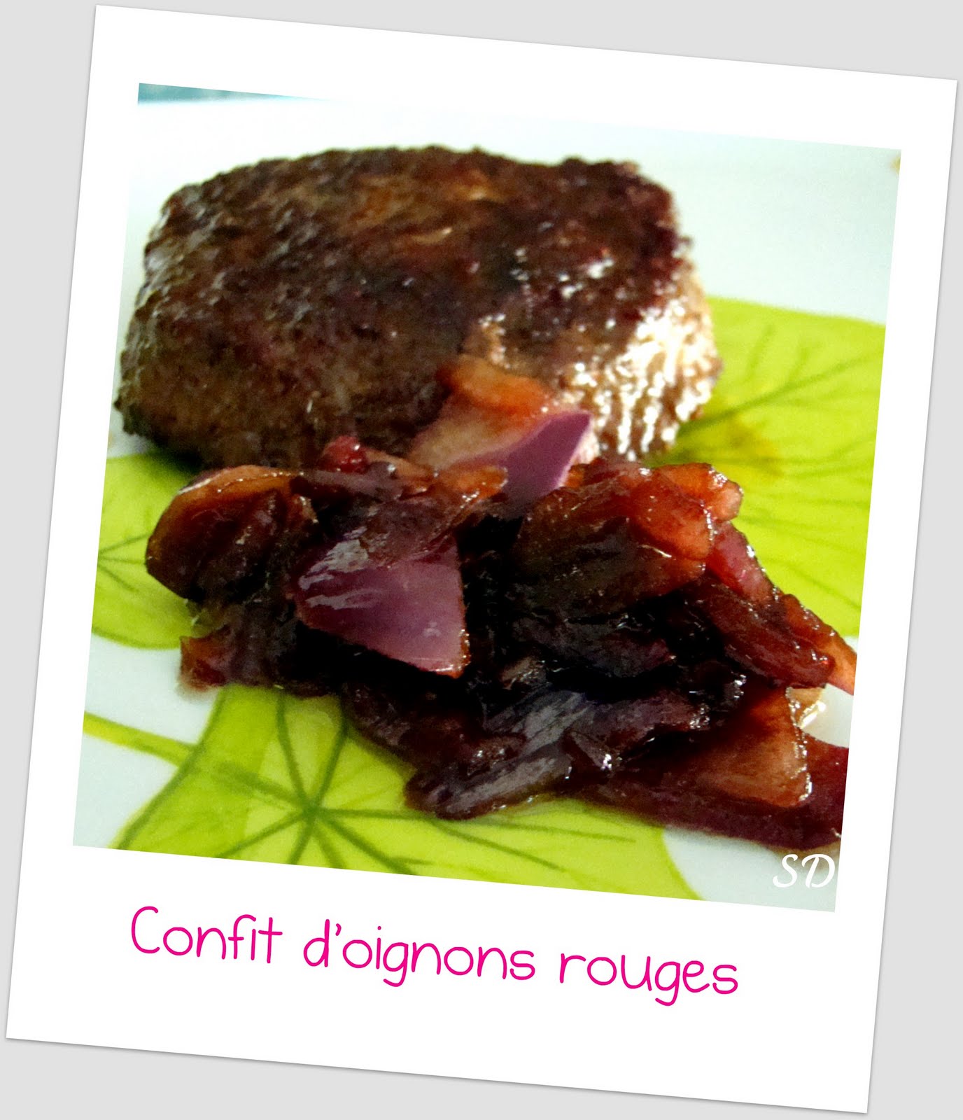 Confit d'oignons rouges