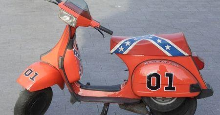 Motorcycle Helmets: General Lee Scooter