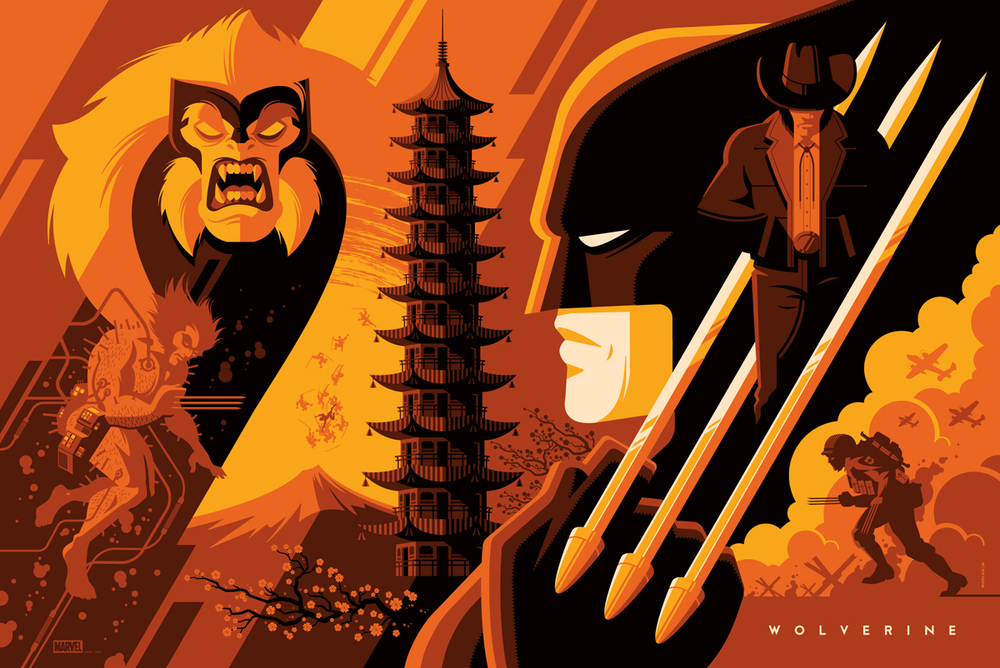 The Blot Says...: Wolverine Marvel Screen Prints by Tom Whalen