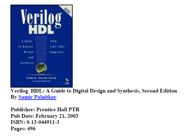 Verilog HDL: August 2018