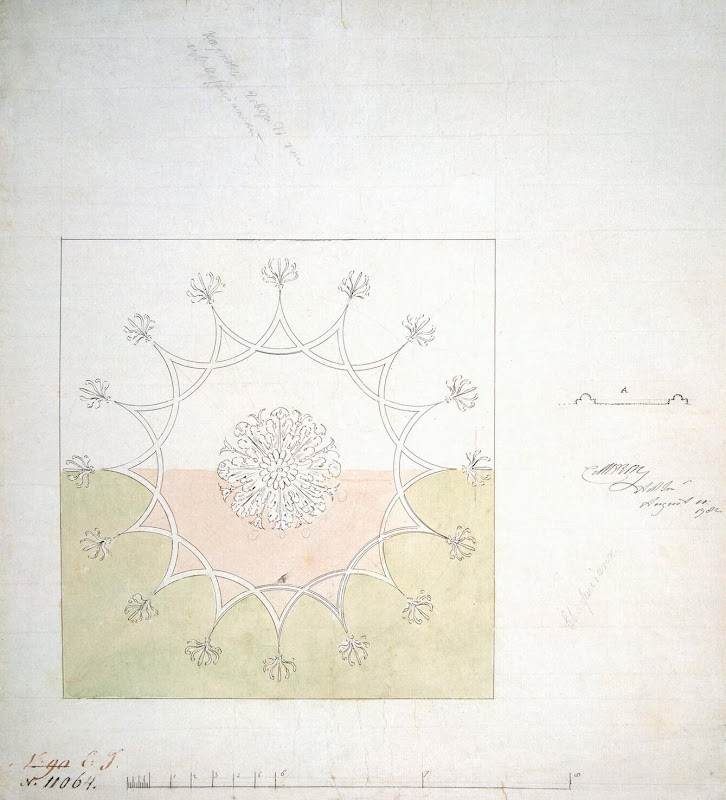 Design for a Ceiling, with the Author's Signature - Charles Cameron ...