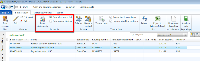 Solutions for AX DEV: BAI2 File format Advance Bank Reconciliation
