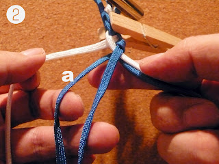 Paracord Lovers/パラコードラヴァース : パラコードを編む-1......本の通りにやってみよう！4 STRAND ...