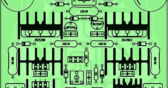 Inspirasi Skema Layout Pcb Power Amplifier Yiroshi, Skema Pcb