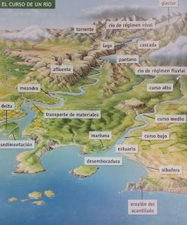 SOCIALES 1º ESO: LOS CURSOS DEL RÍO (Y SUS PARTES)