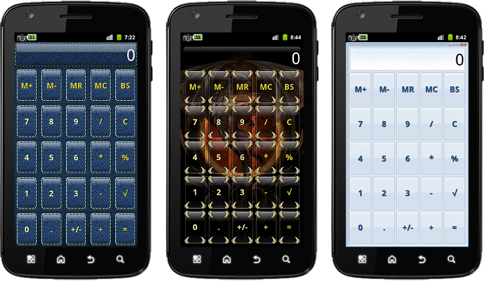 Android Themes: Themed Calculator