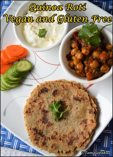 Q - Quinoa Roti (Vegan and Gluten Free) ~ Tamalapaku