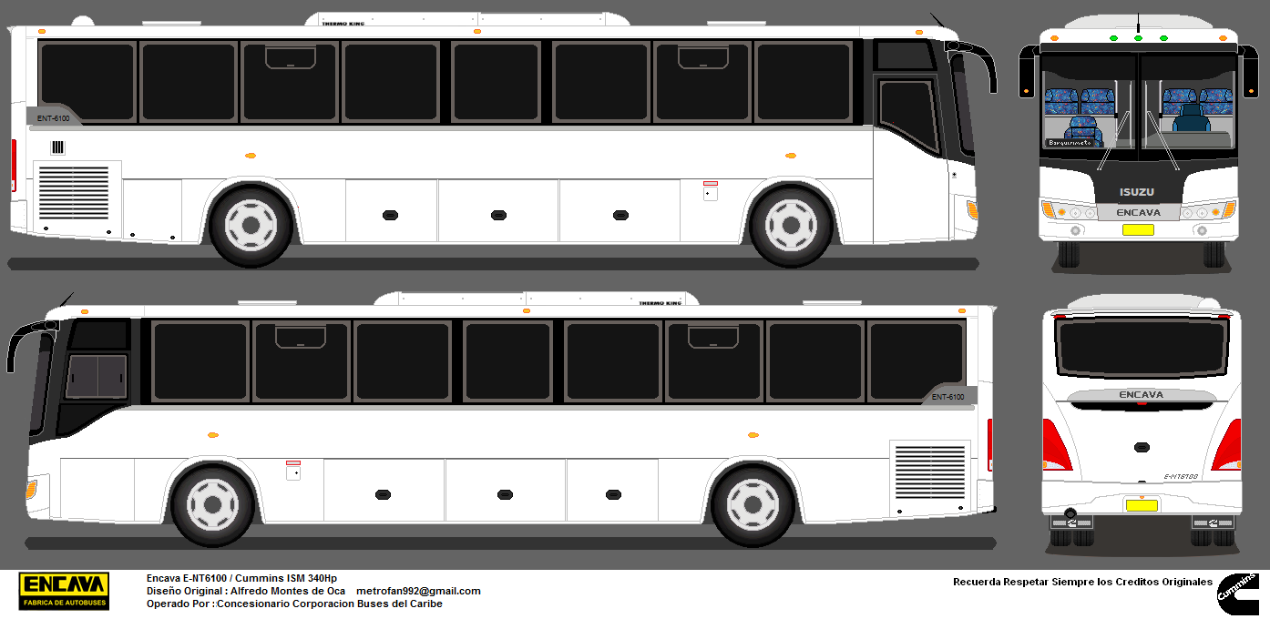 Diseños Autobuses Venezuela: Autobuses en Blanco