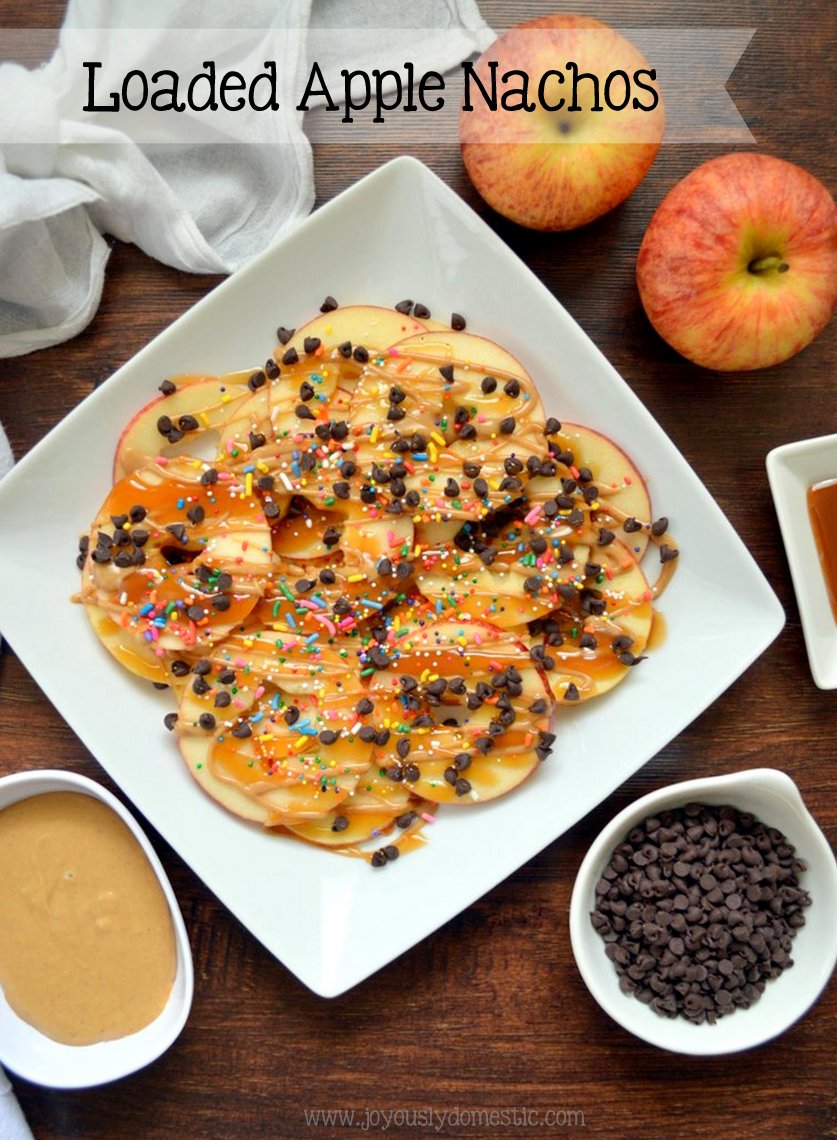 Joyously Domestic: Loaded Apple Nachos