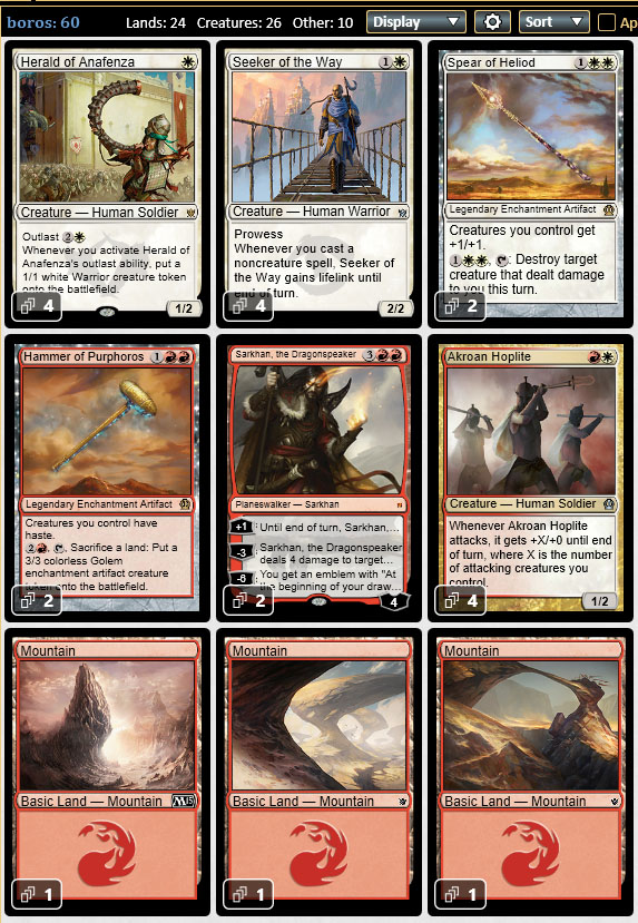 Magic the Gathering Adventures: [Standard] Origins Boros Build - Iroas ...