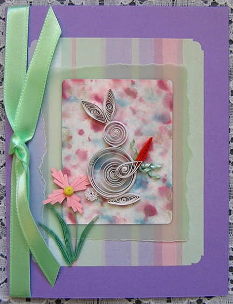 Quilled Rabbit Cards