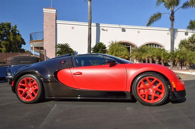 The Gear Shift: Unique Matte Red Bugatti Veyron Grand Sport Vitesse For ...