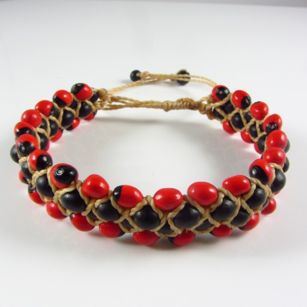 Artesanía y Bisutería Peruana: Pulsera de Huayruro (3)