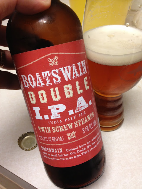 Craft Beer Selection: Boatswain Double IPA, Twin Screw