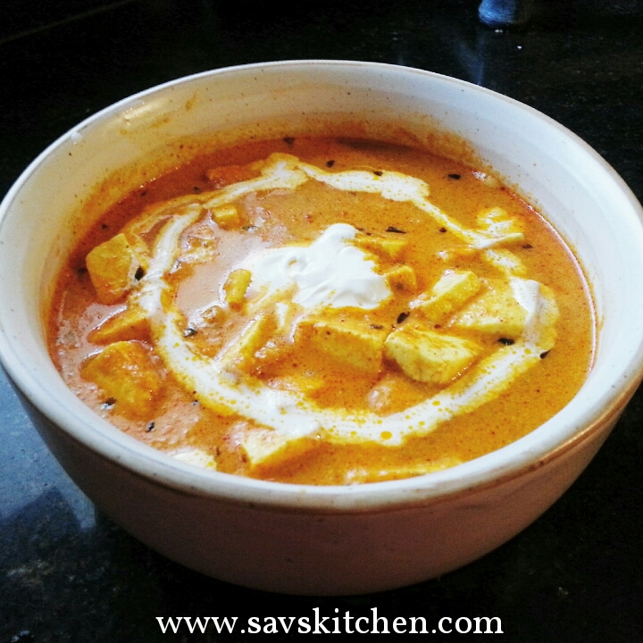 Sav's Kitchen: Malai Paneer