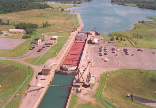 Industrial History: Eisenhower Lock on St. Lawrence Seaway