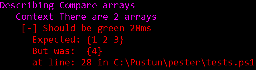 Alexander Taran: Compare arrays in powershell using Pester Alexander Taran: Compare arrays in powershell using Pester