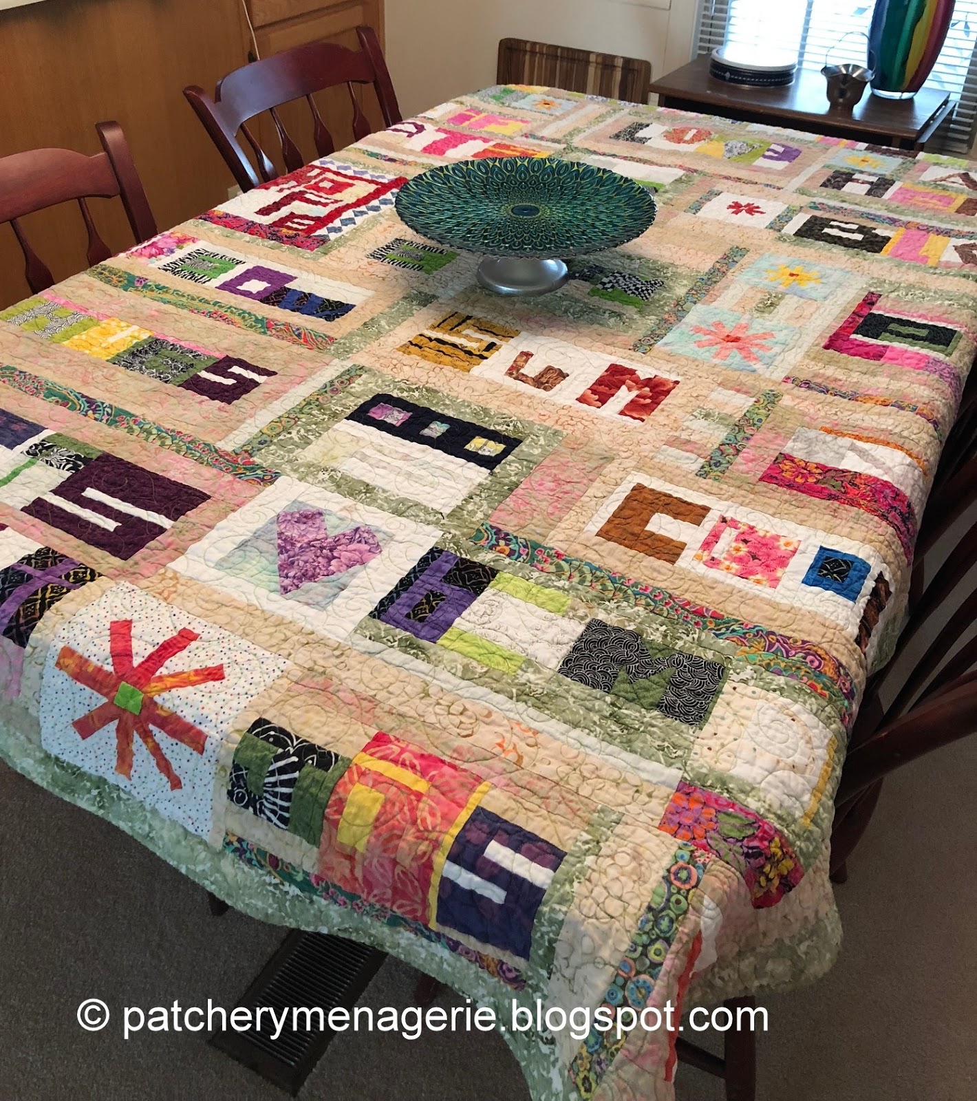 The Patchery Menagerie: The Table Quilts & A Few Ideas