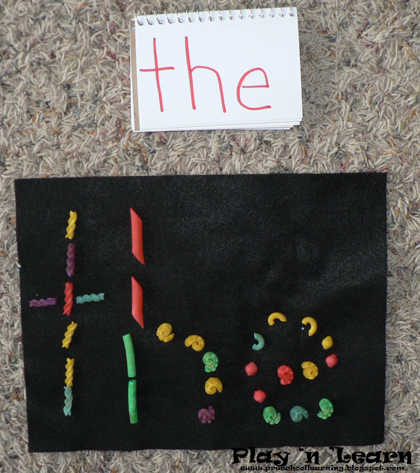 Play 'n' Learn: Preschool Pasta Play