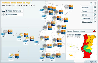 Mapa Meteorológico Portugal | Mapa