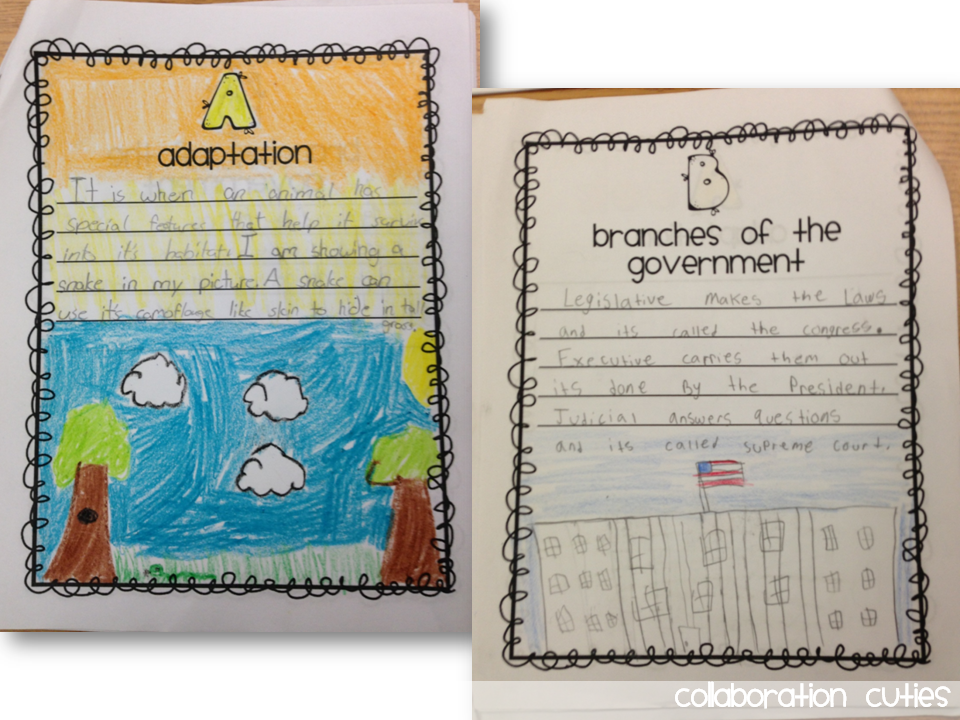 Collaboration Cuties: End of the Year ABC book for Science and Social ...