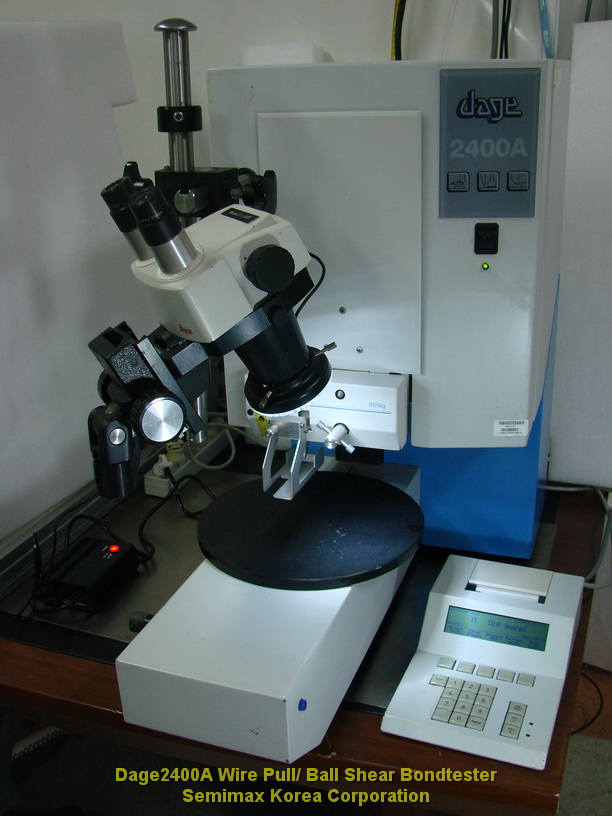 Semiconductor Equipment: Dage2400A 2400A Wire Pull Ball Shear Multi ...