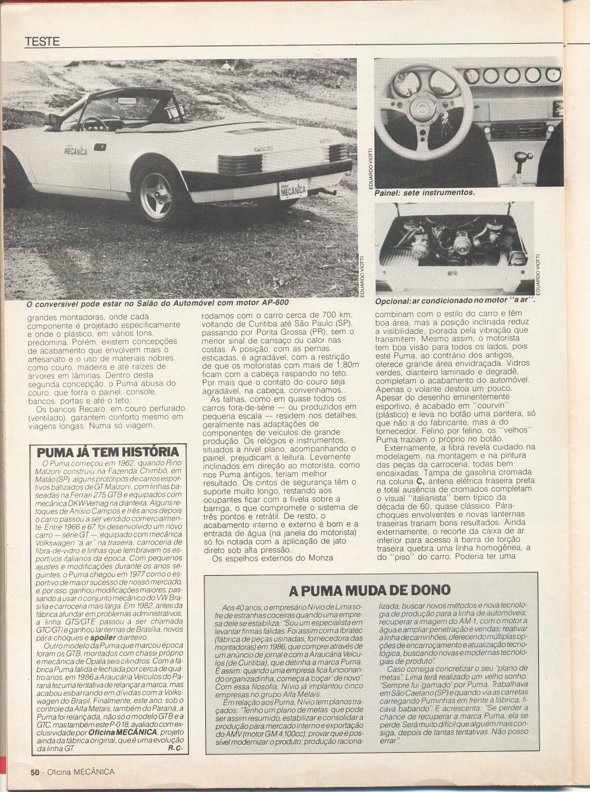 Pumas/Lubisomem 01: Teste do novo Puma AM-1 antigo PO-18