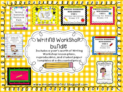 Mrs. Wheeler's First Grade Tidbits: Writing Workshop: Common Core