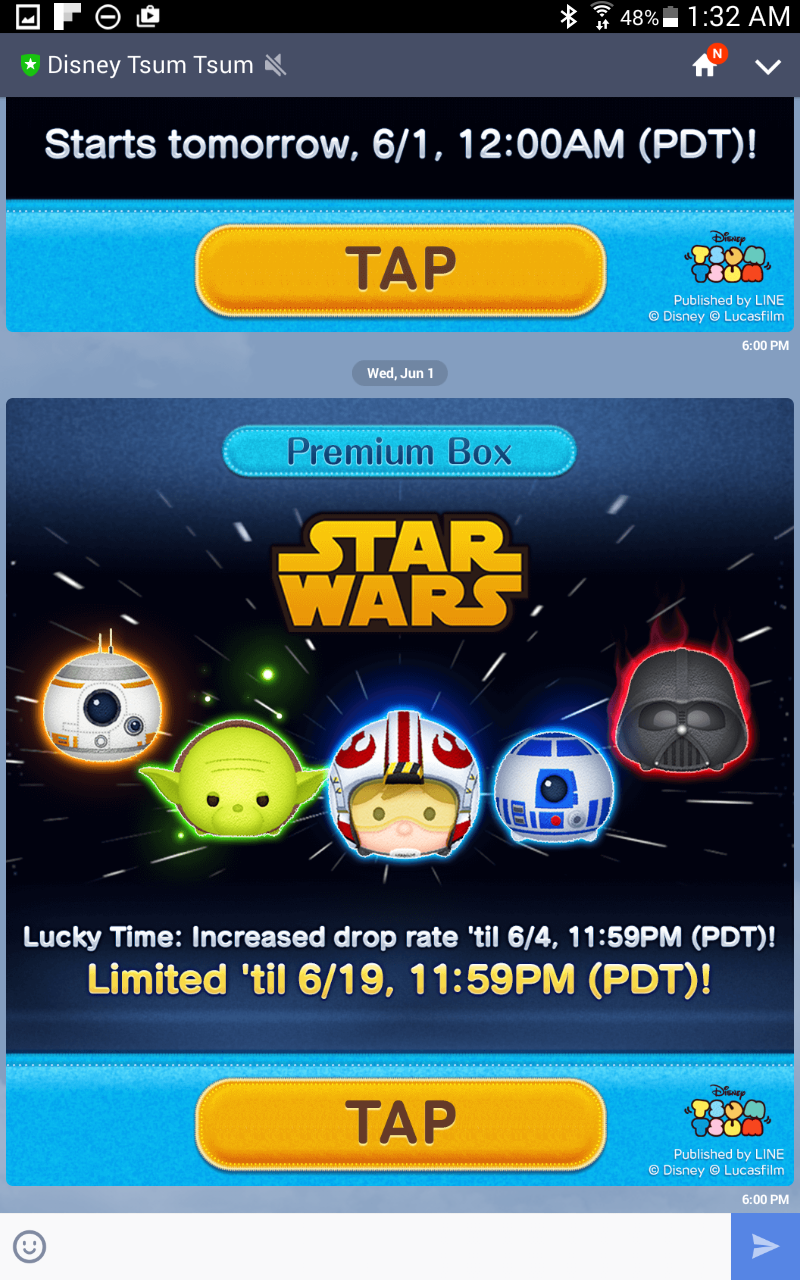 Tsum Tsum - tidbits: Star Wars event - Part 2 - tidbits